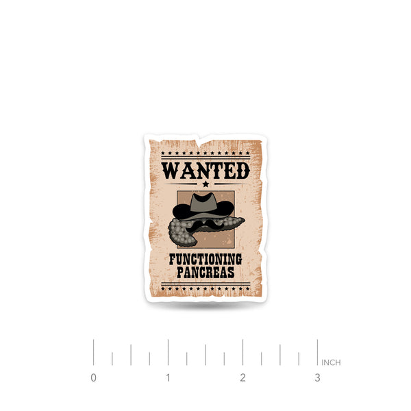 ExpressionMed Wanted Poster in Antique Brown Decal Sticker ...