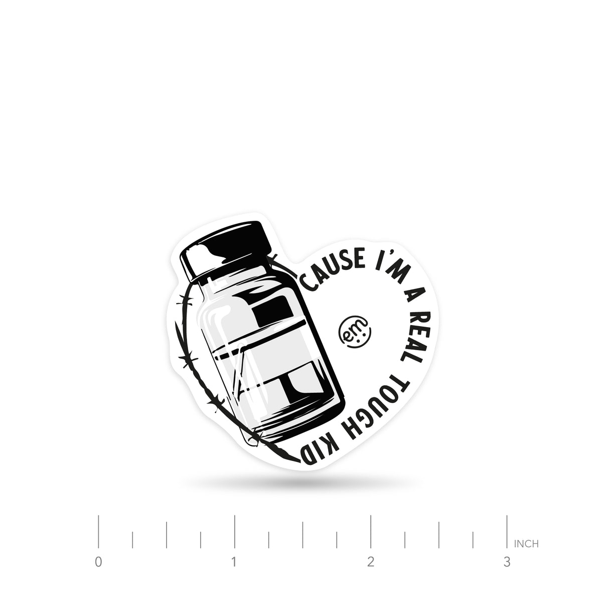 ExpressionMed Real Tough Kid Decal Sticker - Diabeticsupply.co.uk