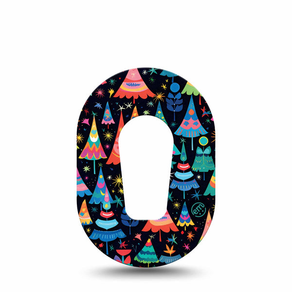 ExpressionMed Mini Bright Trees Adhesive Patch Dexcom G6/One - Diabeticsupply.co.uk