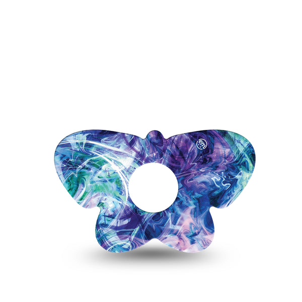 ExpressionMed Deep Purple Swirl Butterfly Adhesive Patch Infusion Set - Diabeticsupply.co.uk