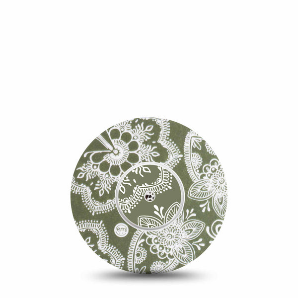 ExpressionMed Olive Henna Adhesive Patch Freestyle Libre 2 - Diabeticsupply.co.uk