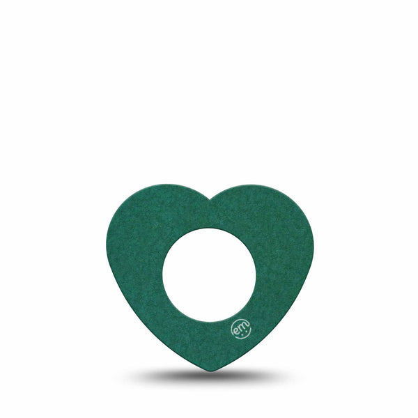 ExpressionMed Forest Green Heart Shaped Adhesive Patch Freestyle Libre ...