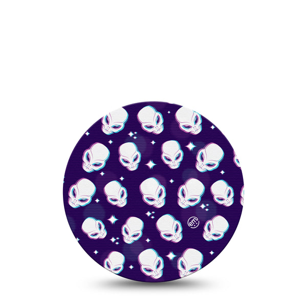ExpressionMed OverPatch Aliens Adhesive Patch Freestyle Libre 2 or 3 - Diabeticsupply.co.uk