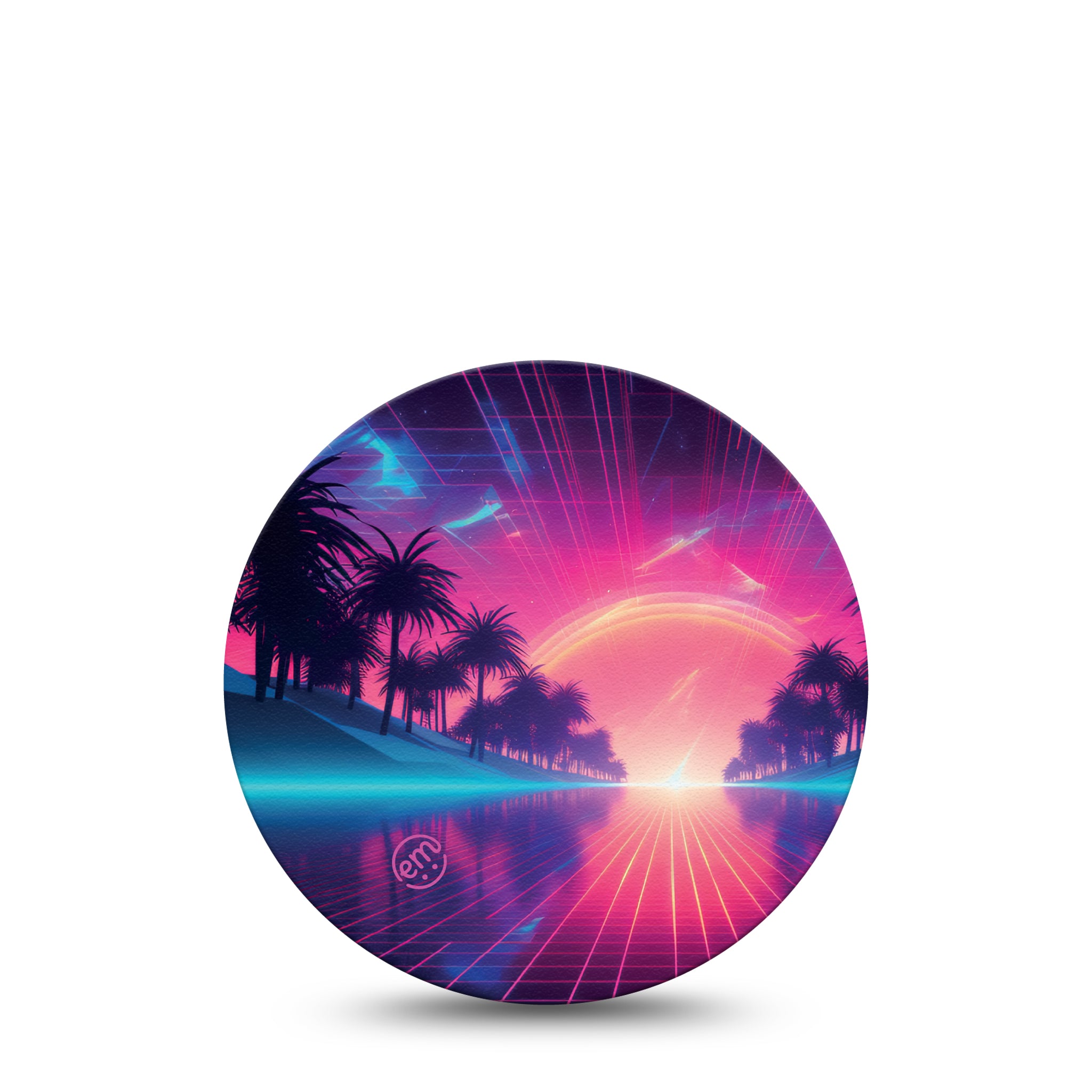 ExpressionMed OverPatch Neon Synthwave Adhesive Patch Freestyle Libre 2 or 3 - Diabeticsupply.co.uk