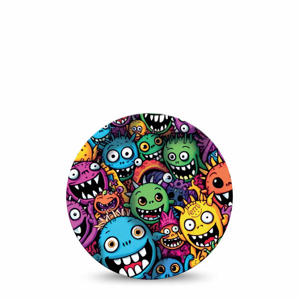 ExpressionMed OverPatch Funky Monsters Adhesive Patch Freestyle Libre ...