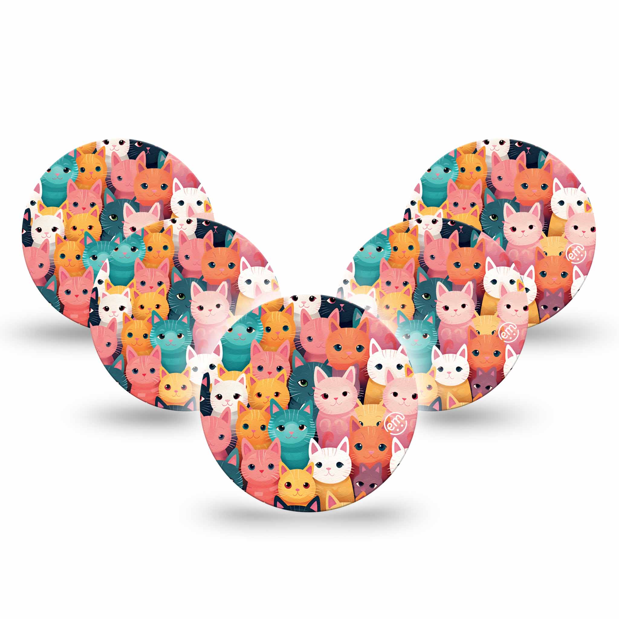 ExpressionMed OverPatch Rainbow Cats Adhesive Patch Freestyle Libre 3 - Diabeticsupply.co.uk