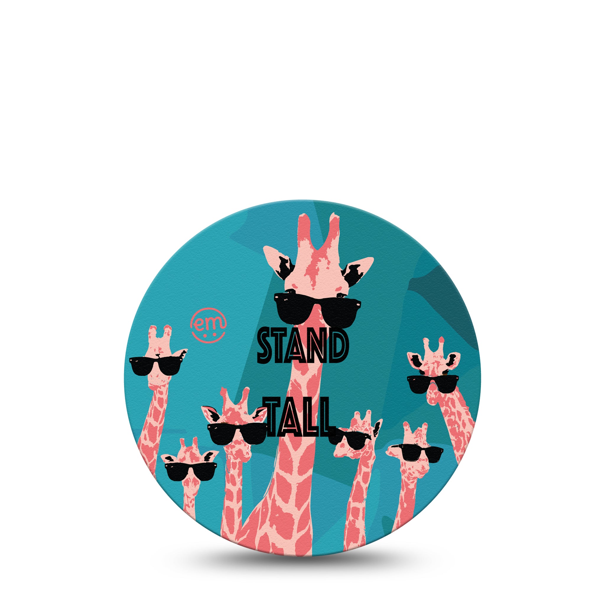 ExpressionMed OverPatch Cool Giraffes Adhesive Patch Freestyle Libre 2 or 3 - Diabeticsupply.co.uk