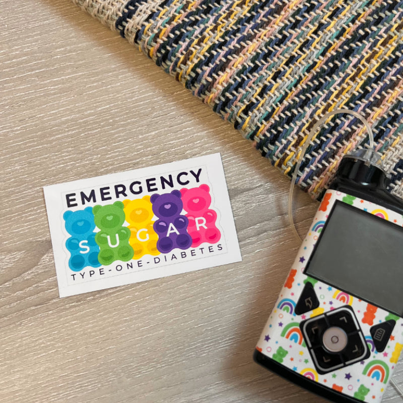 ETC Emergency Sugar - Vinyl Decal Sticker - Diabeticsupply.co.uk