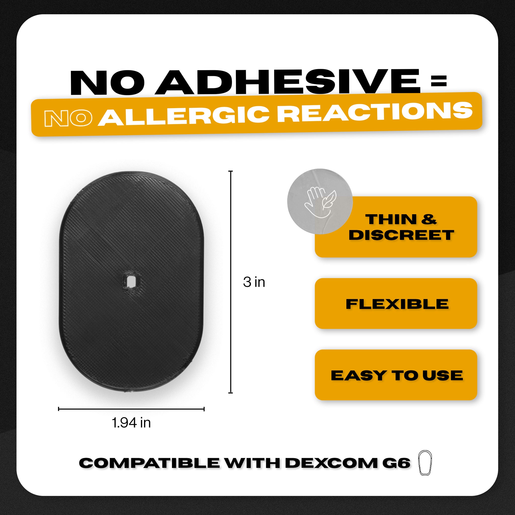 Skin Defender By Skin Grip - Dexcom G6/Dexcom One - Diabeticsupply.co.uk