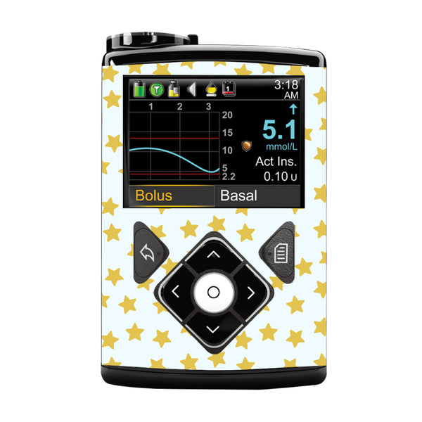 Medtronic 640/670/780G Pump Sticker (Gold Stars) - Diabeticsupply.co.uk