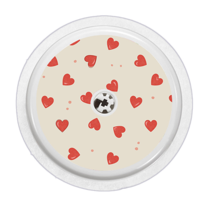Freestyle Libre 2 Sensor Cover (Lovehearts) - Diabeticsupply.co.uk