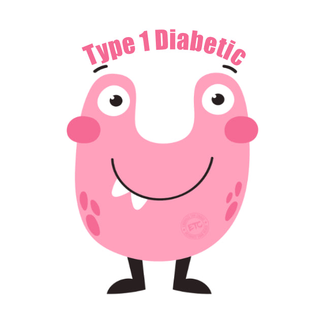 ETC Monster - Vinyl Decal Sticker (Pink) - Diabeticsupply.co.uk