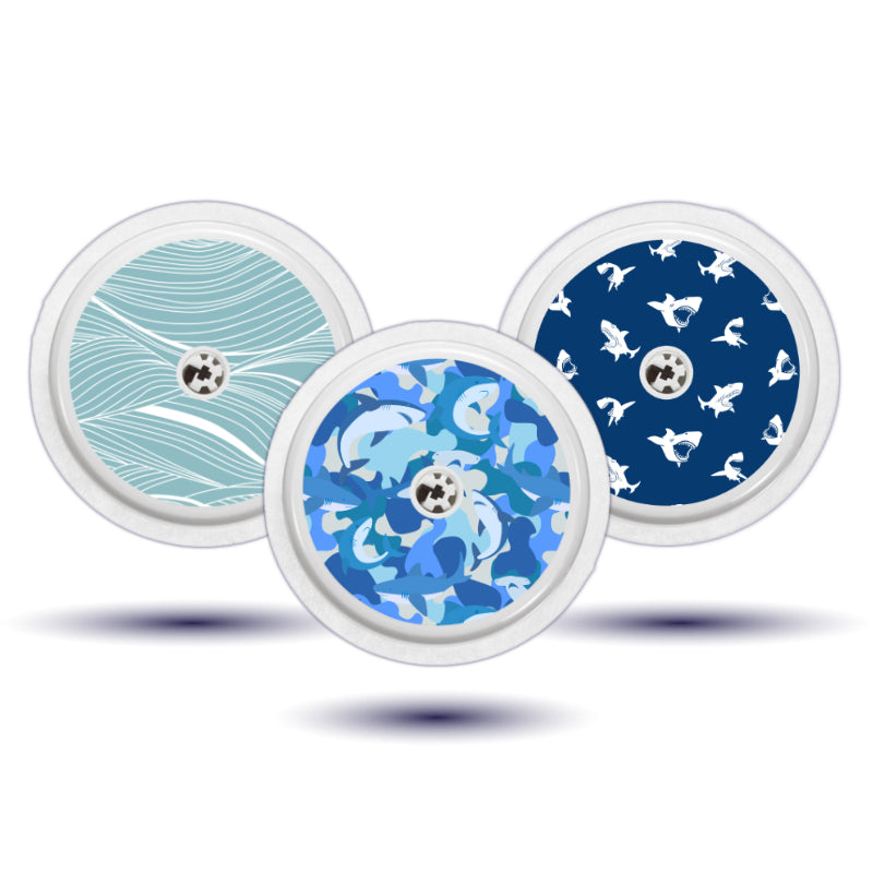 Freestyle Libre 2 Sensor Cover (Shark) 3pk - Diabeticsupply.co.uk