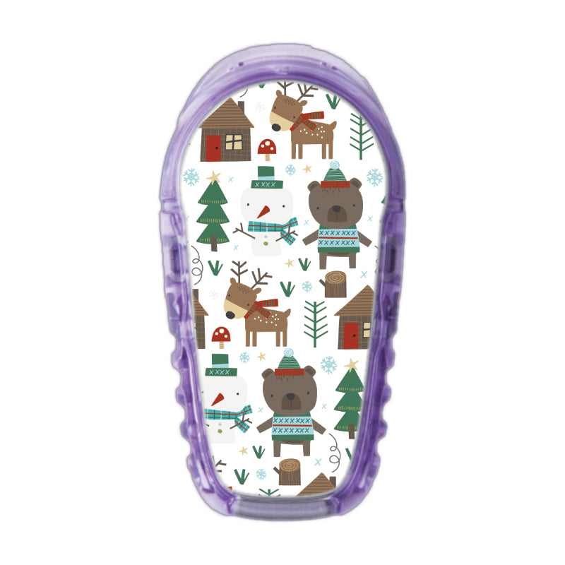 Dexcom G6/One Sensor Stickers (Winter Forest) 6 pack - Diabeticsupply.co.uk