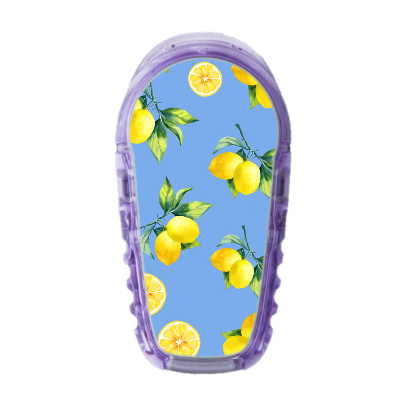Dexcom G6/One Sensor Sticker (Zesty Blue Lemonade) - Diabeticsupply.co.uk
