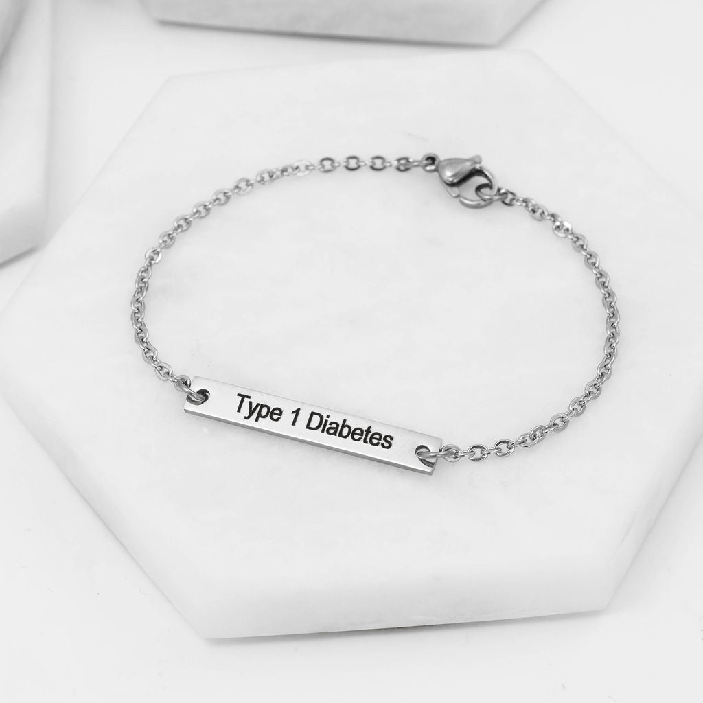 Diabetes bracelet type 1 uk store