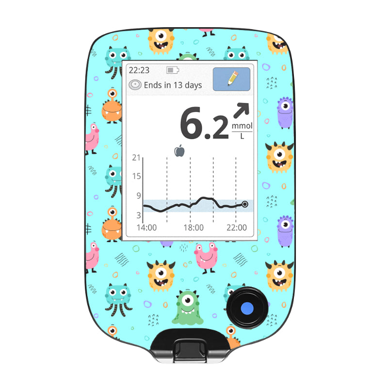 Freestyle Libre 2 Reader Sticker (Monsters) - Diabeticsupply.co.uk