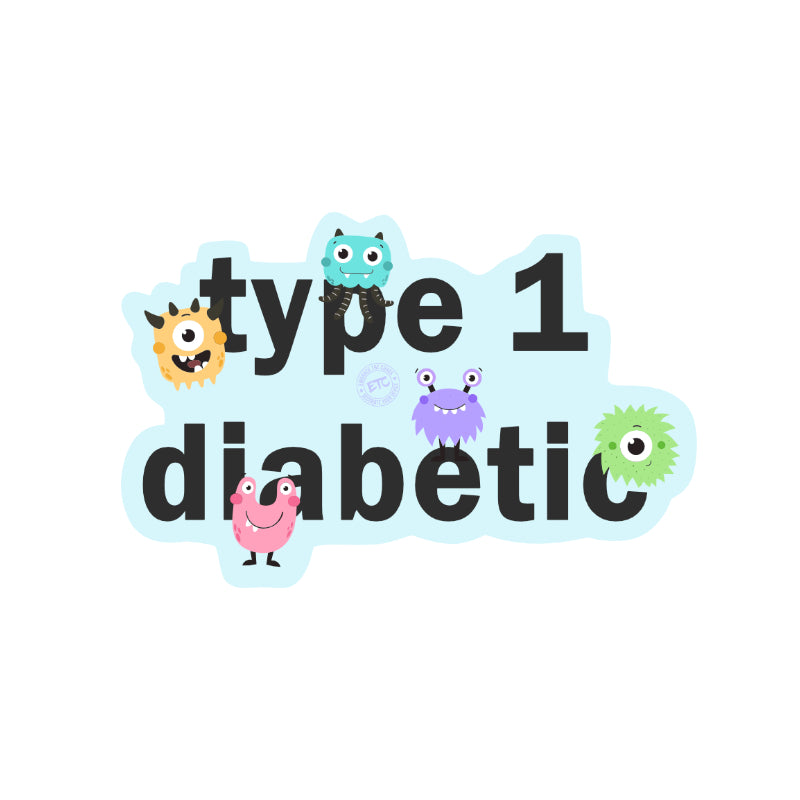 ETC Type 1 Diabetic - Vinyl Decal Sticker - Diabeticsupply.co.uk