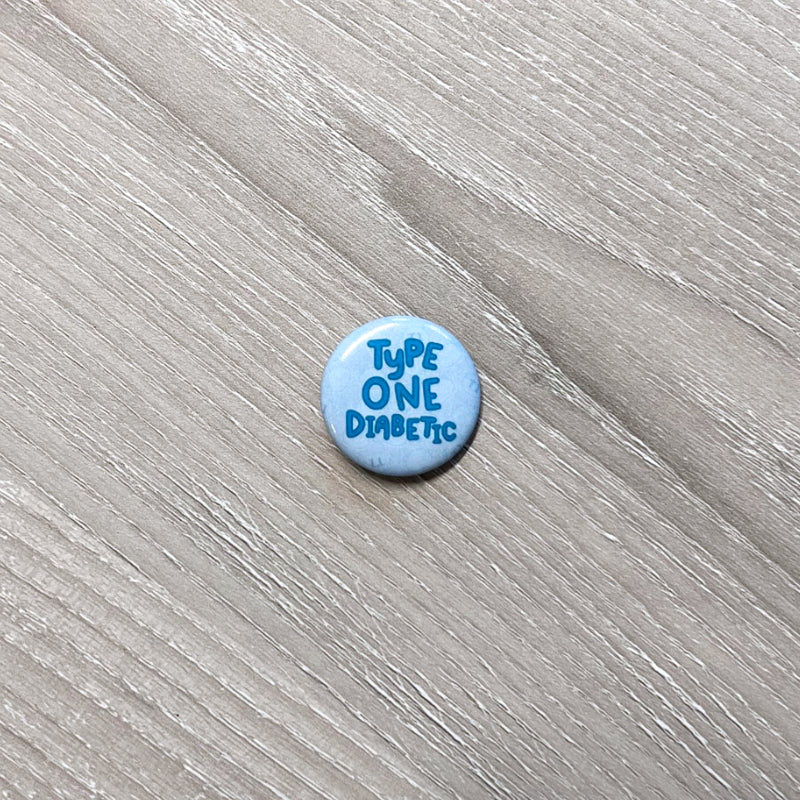 'Type One Diabetic' Printed Badge - Diabeticsupply.co.uk