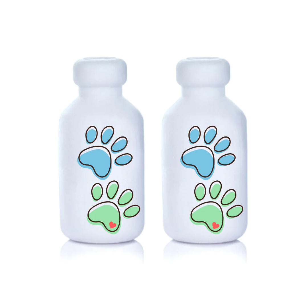 Vial Safe Impact Resistant Medication Vial Protector (Pawprint) - 2 ...
