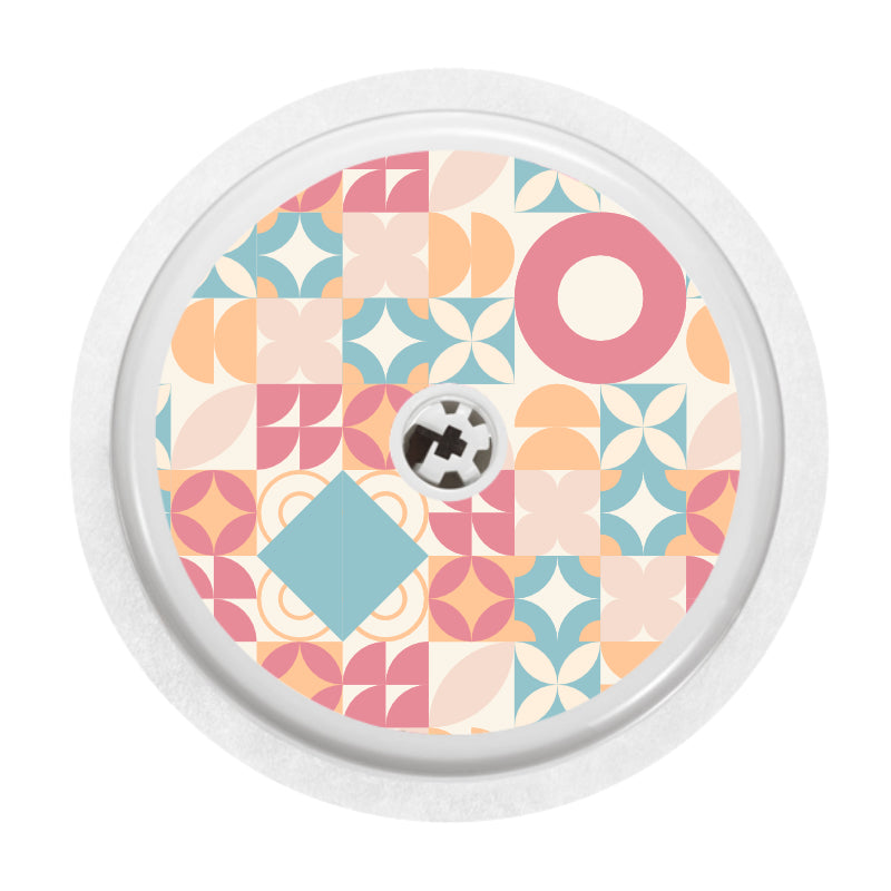 Freestyle Libre 2 Sensor Cover (Pastel Geo) - Diabeticsupply.co.uk