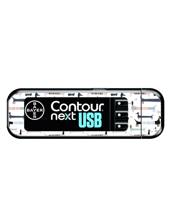 Bayer Contour Next USB Vinyl Sticker (Hot Dog) - Diabeticsupply.co.uk
