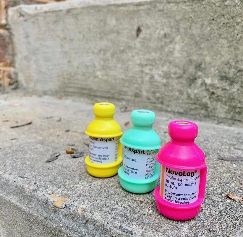 Vial Safe Impact Resistant Medication Vial Protector (Raspberry Sorbet ...