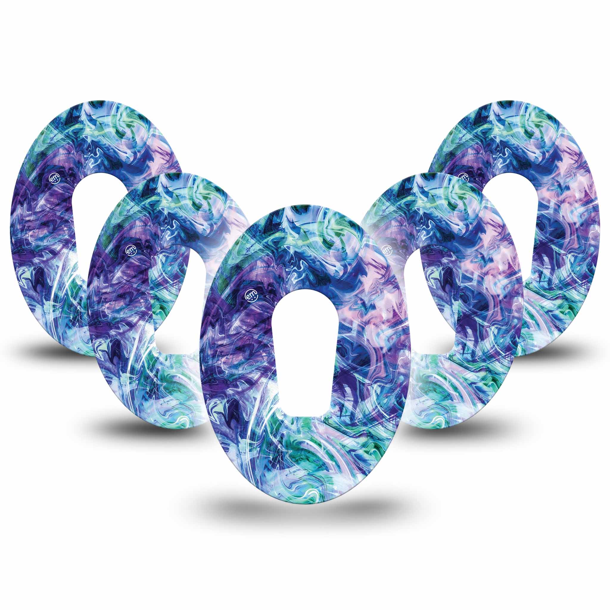 ExpressionMed Deep Purple Swirl Adhesive Patch Dexcom G6/One - Diabeticsupply.co.uk