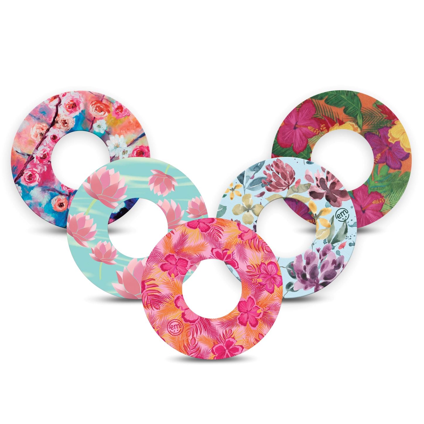 ExpressionMed Freestyle Libre 2 Colourful Floral Variety Patch Pack - Diabeticsupply.co.uk