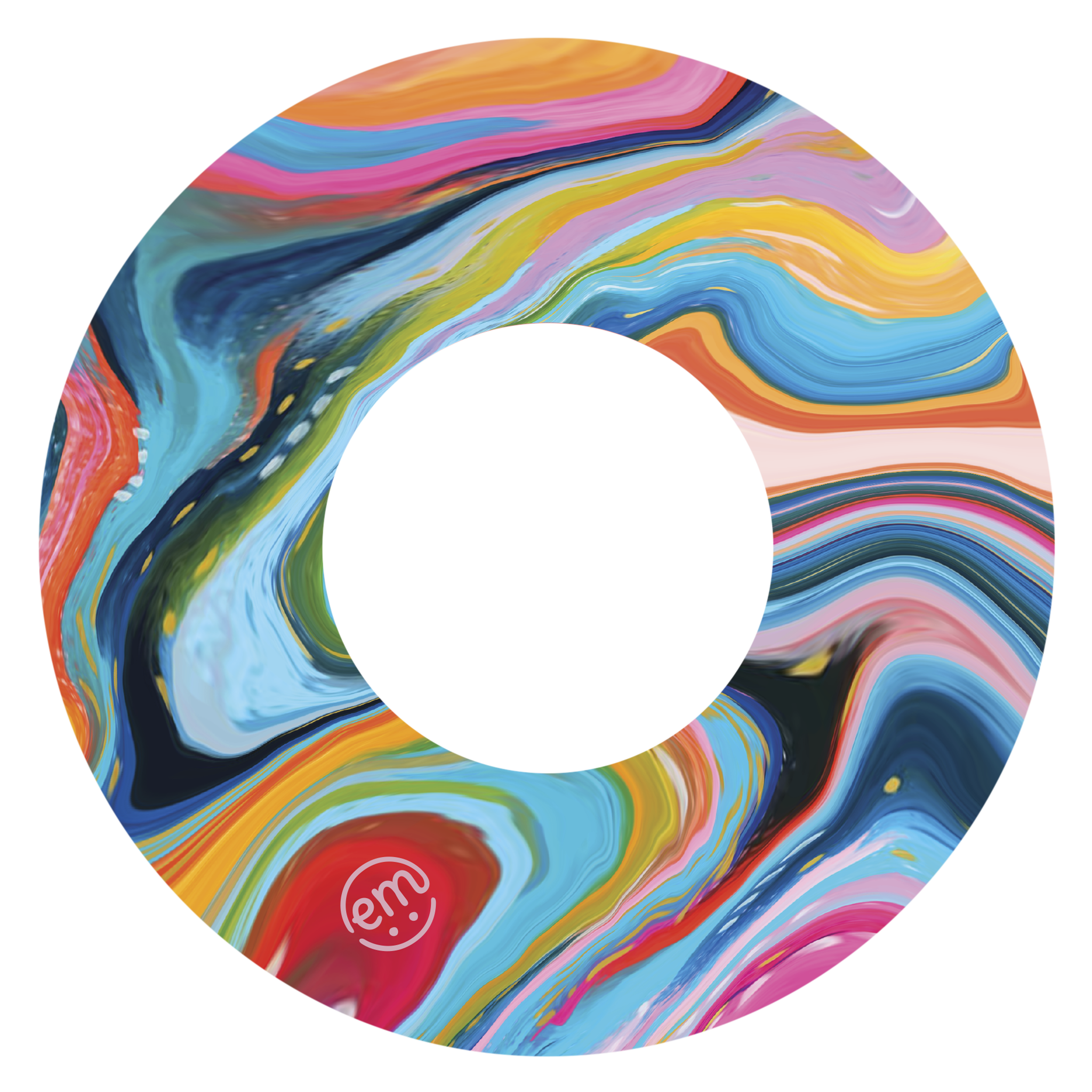 ExpressionMed Colour Melting Swirl Adhesive Patch Freestyle Libre 2 - Diabeticsupply.co.uk