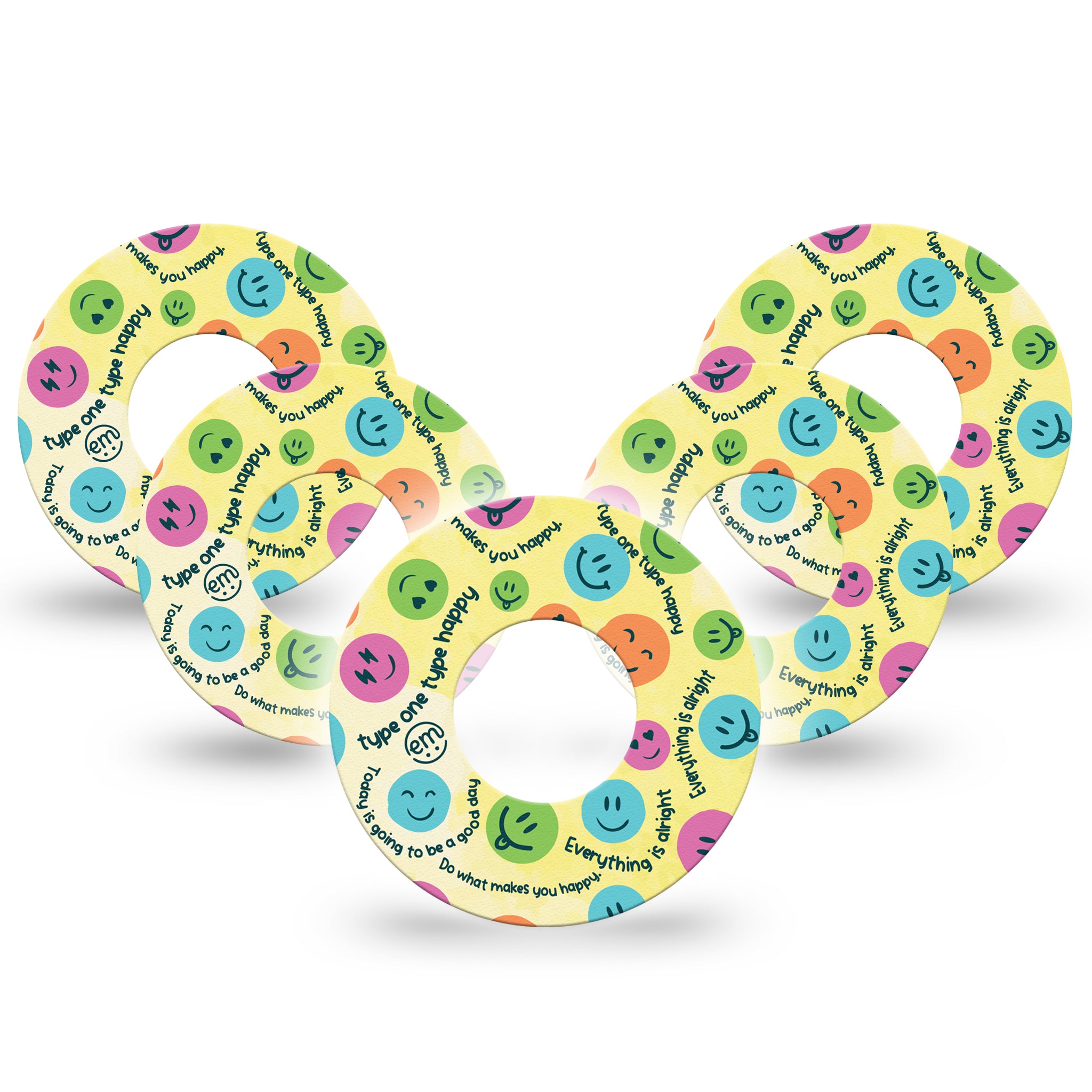 ExpressionMed Smileys Adhesive Patch Freestyle Libre 2 - Diabeticsupply.co.uk