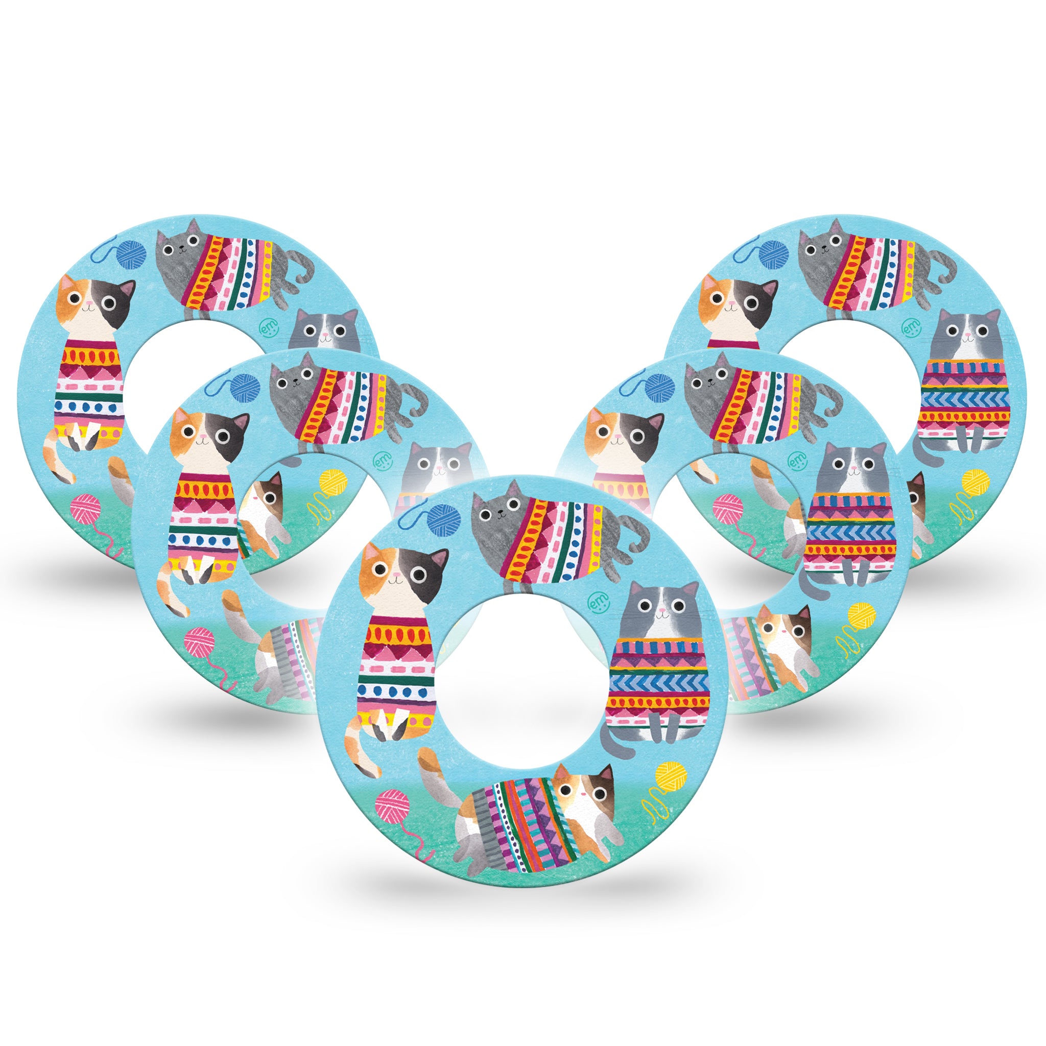 ExpressionMed Sweater Cats Adhesive Patch Freestyle Libre 2 - Diabeticsupply.co.uk