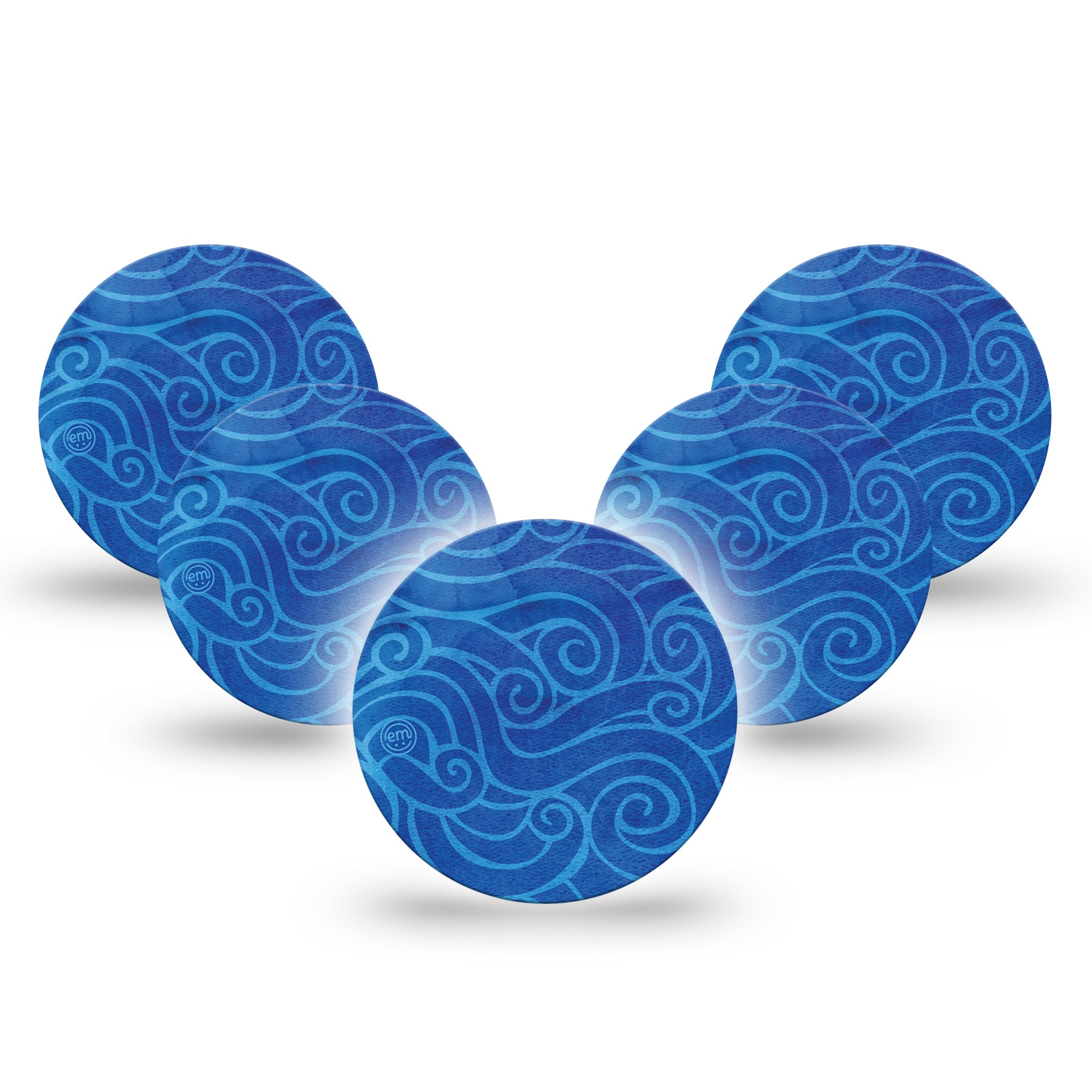 ExpressionMed OverPatch Watercolour Waves Adhesive Patch Freestyle Libre 3 - Diabeticsupply.co.uk