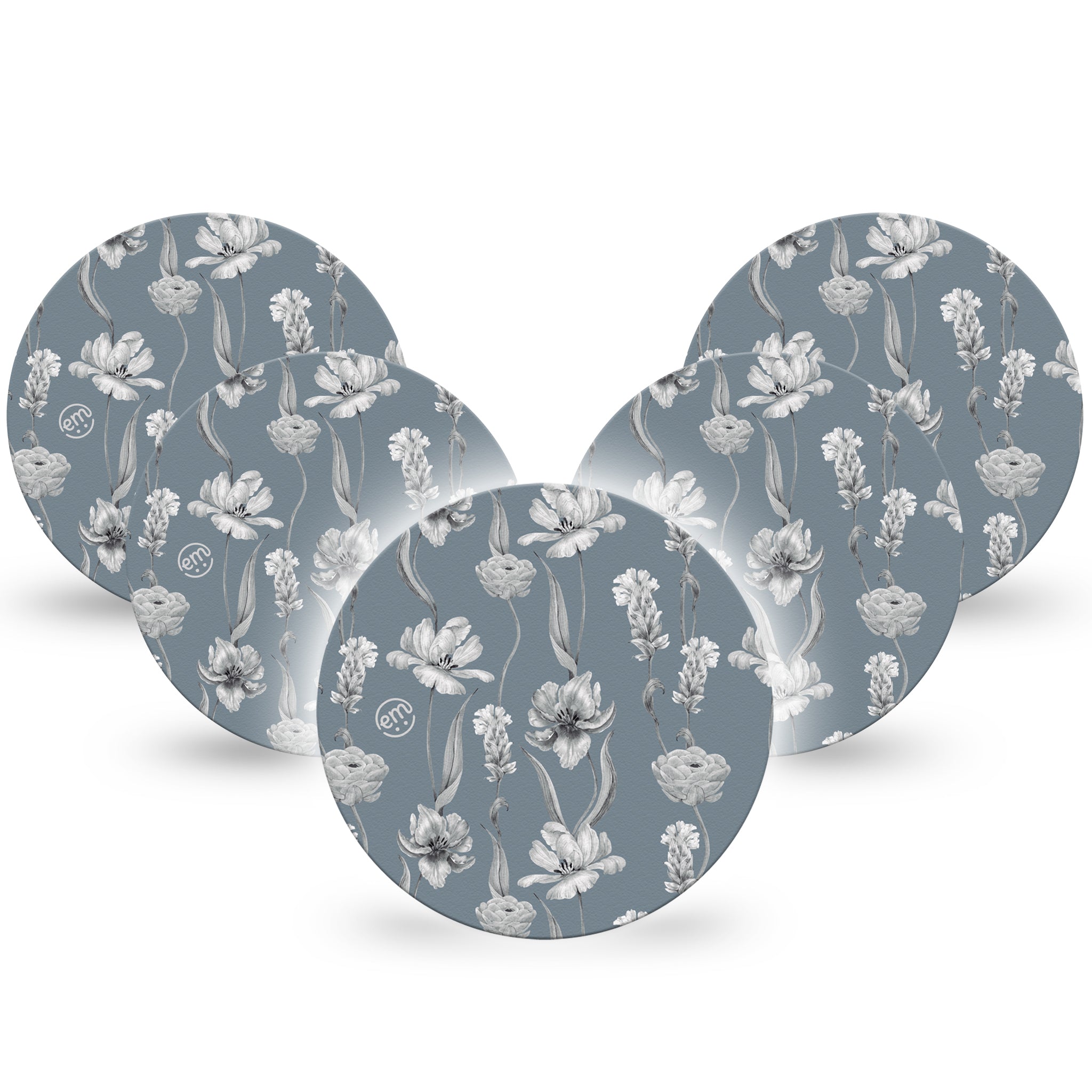 ExpressionMed OverPatch Muted Petals Adhesive Patch Freestyle Libre 2 or 3 - Diabeticsupply.co.uk