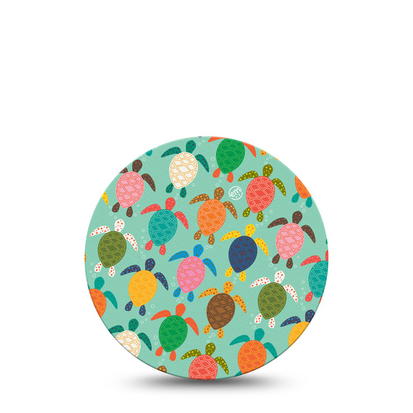 ExpressionMed OverPatch Sea Turtles Adhesive Patch Freestyle Libre 2 o ...