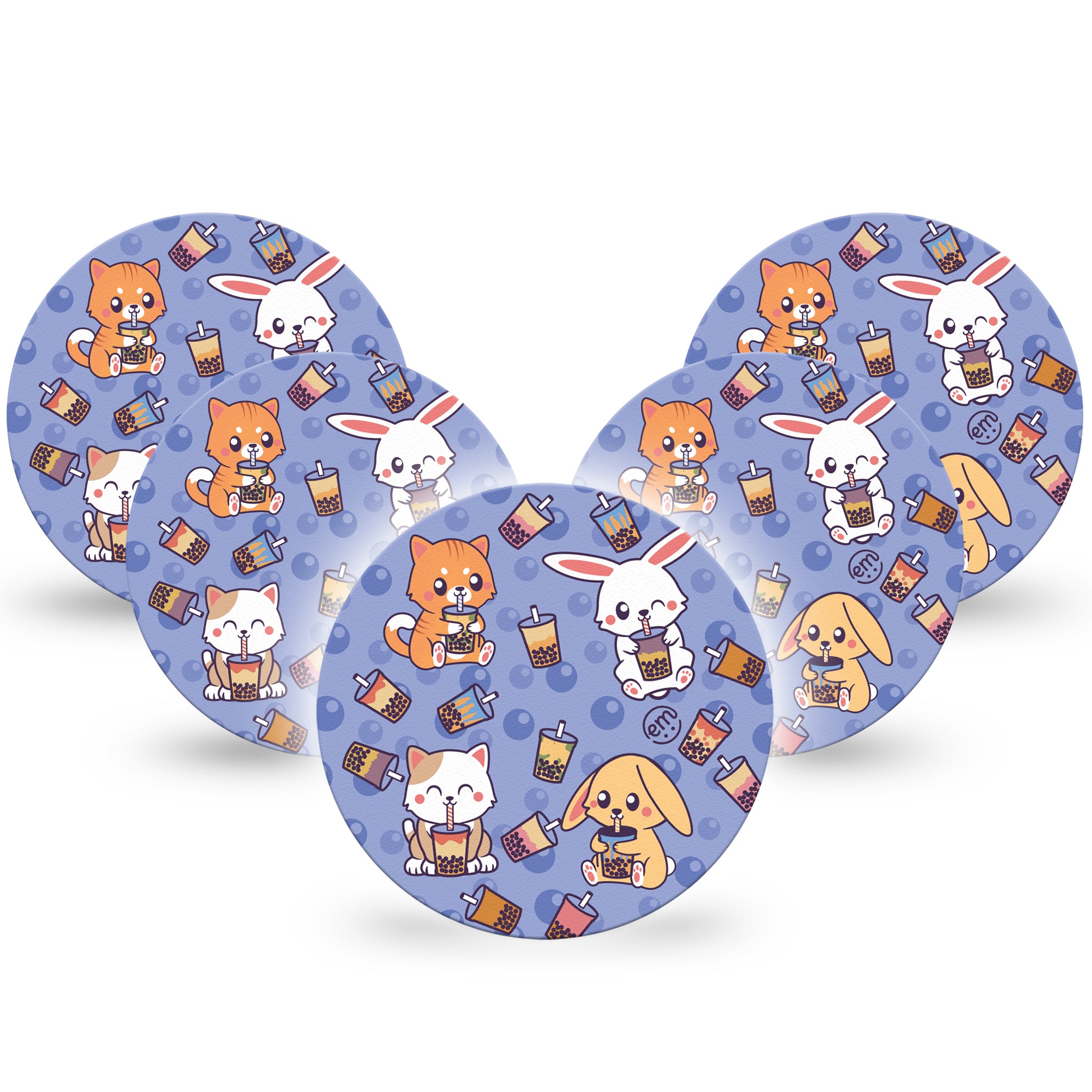 ExpressionMed OverPatch Boba Buddies Adhesive Patch Freestyle Libre 2 or 3 - Diabeticsupply.co.uk