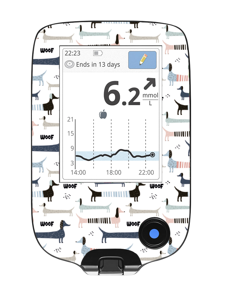 Freestyle Libre 2 Reader Sticker (Hot Dog) - Diabeticsupply.co.uk