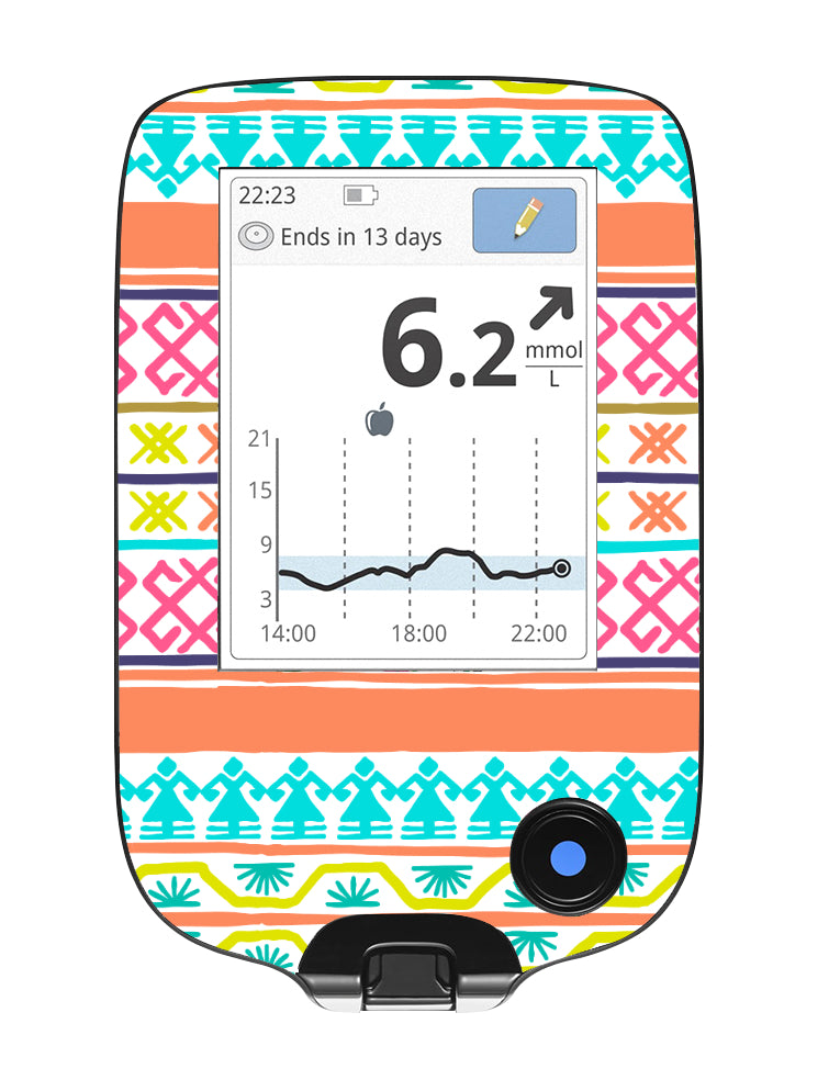 Freestyle Libre 2 Reader Sticker (Aztec) - Diabeticsupply.co.uk