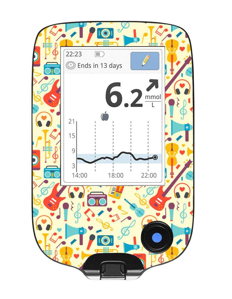 Freestyle Libre 2 Reader Sticker (Musical) - Diabeticsupply.co.uk