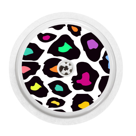 Freestyle Libre 2 Sensor Cover (Neon Leopard) - Diabeticsupply.co.uk