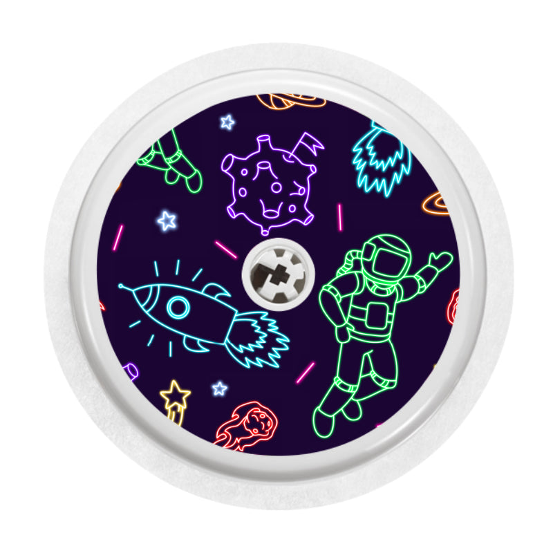 Freestyle Libre 2 Sensor Cover (Neon Space) - Diabeticsupply.co.uk