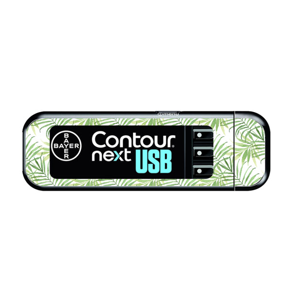 Bayer Contour Next USB Vinyl Sticker (Palm Beach) - Diabeticsupply.co.uk