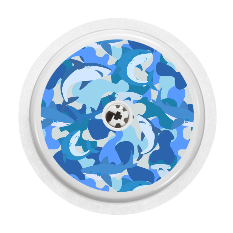 Freestyle Libre 2 Sensor Cover (Shark Camo) - Diabeticsupply.co.uk