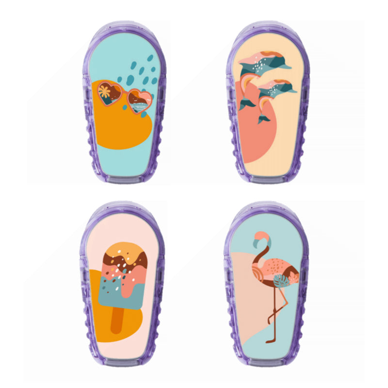 Dexcom G6/One Sensor Stickers (Summer Holiday 4 Pack) - Diabeticsupply ...