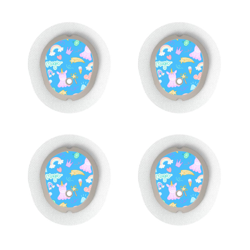 Dexcom G7/Dexcom ONE+ Sensor Sticker (Unicorns & Rainbows) 4pk ...
