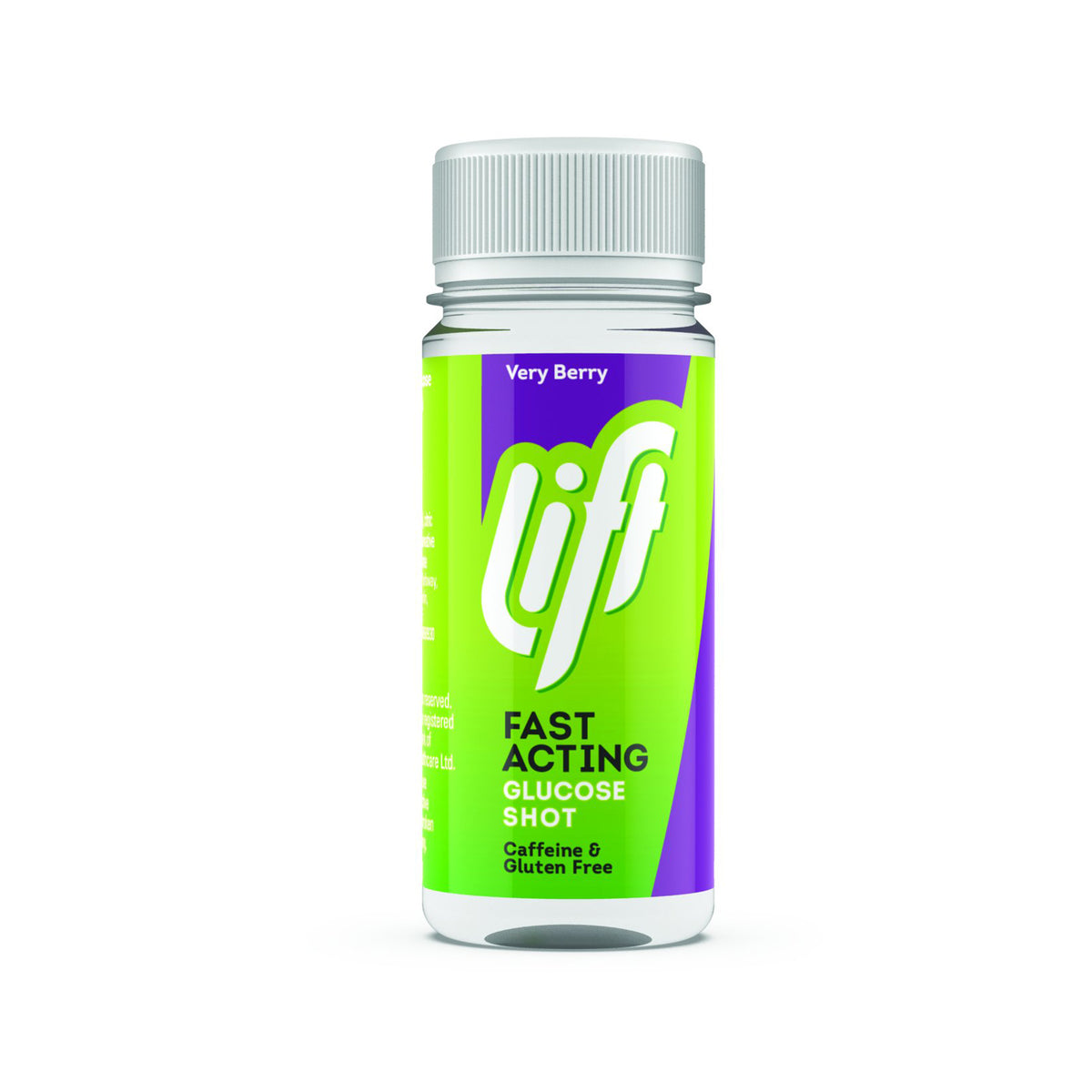 Box of 24 x Lift Very Berry Glucose Shots 60ml - Diabeticsupply.co.uk